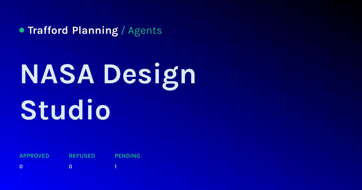 Agent NASA Design Studio - Applications & Team — Trafford